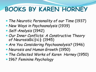 KAREN DANIELSON HORNEY-FOREIGN PSYCHOLOGIST | PPTX
