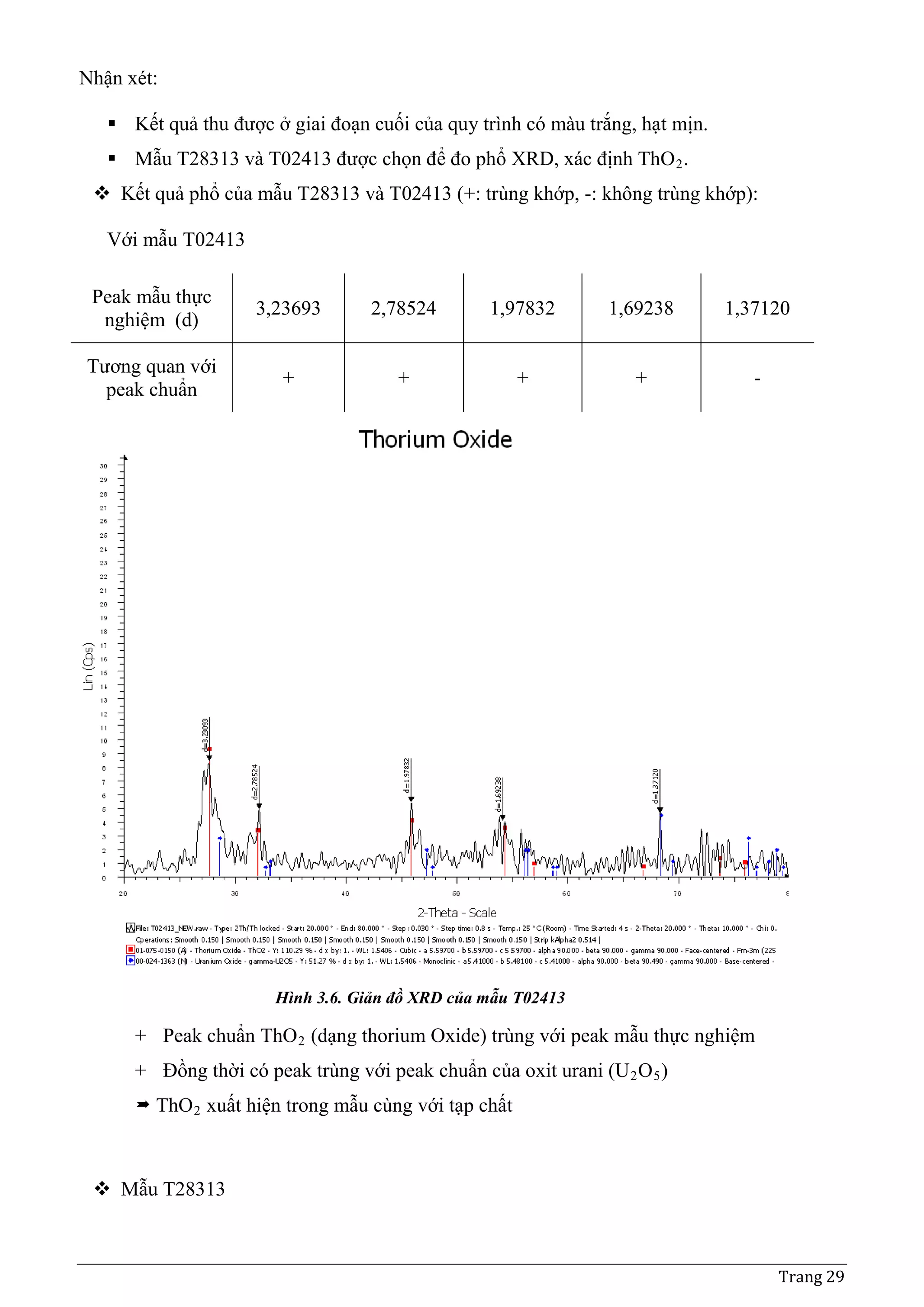 Khảo sát quá trình tách thori oxit từ quặng monazite phan thiết | PDF