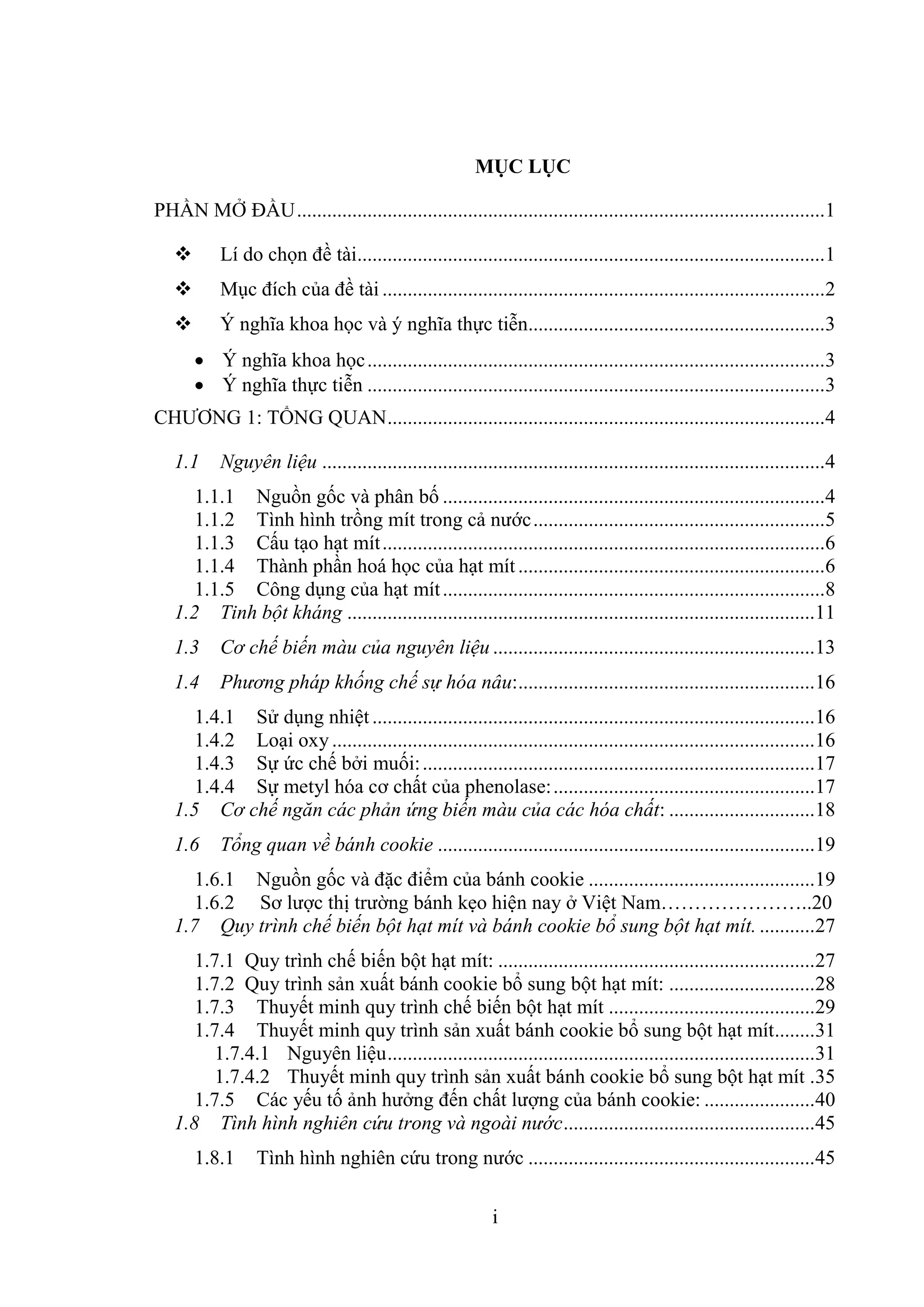 Khảo sát quy trình chế biến bột hạt mít và ứng dụng trong sản xuất bánh cookie quy mô phòng thí ...