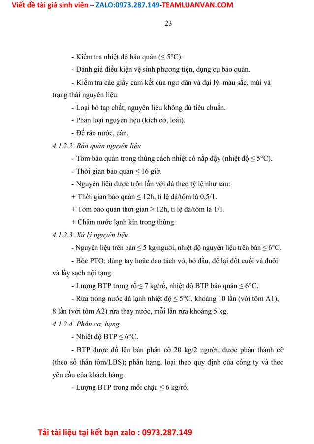 Khảo sát quy trình công nghệ chế biến tôm Nobashi tại Công ty cổ phần xuất nhập khẩu thủy sản ...