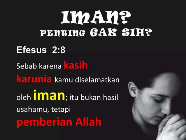 Iman Yang Menyelamatkan | PPT