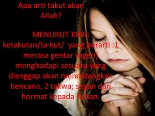 Khotbah Takut akan Tuhan | PPTX