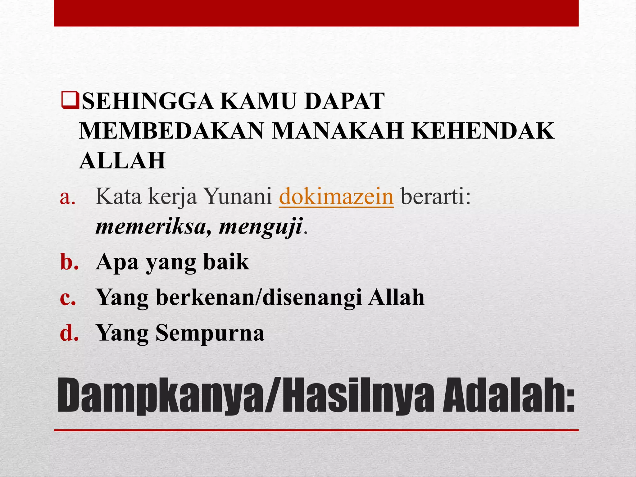 Khotbah Cara Pandang Dunia | PPT