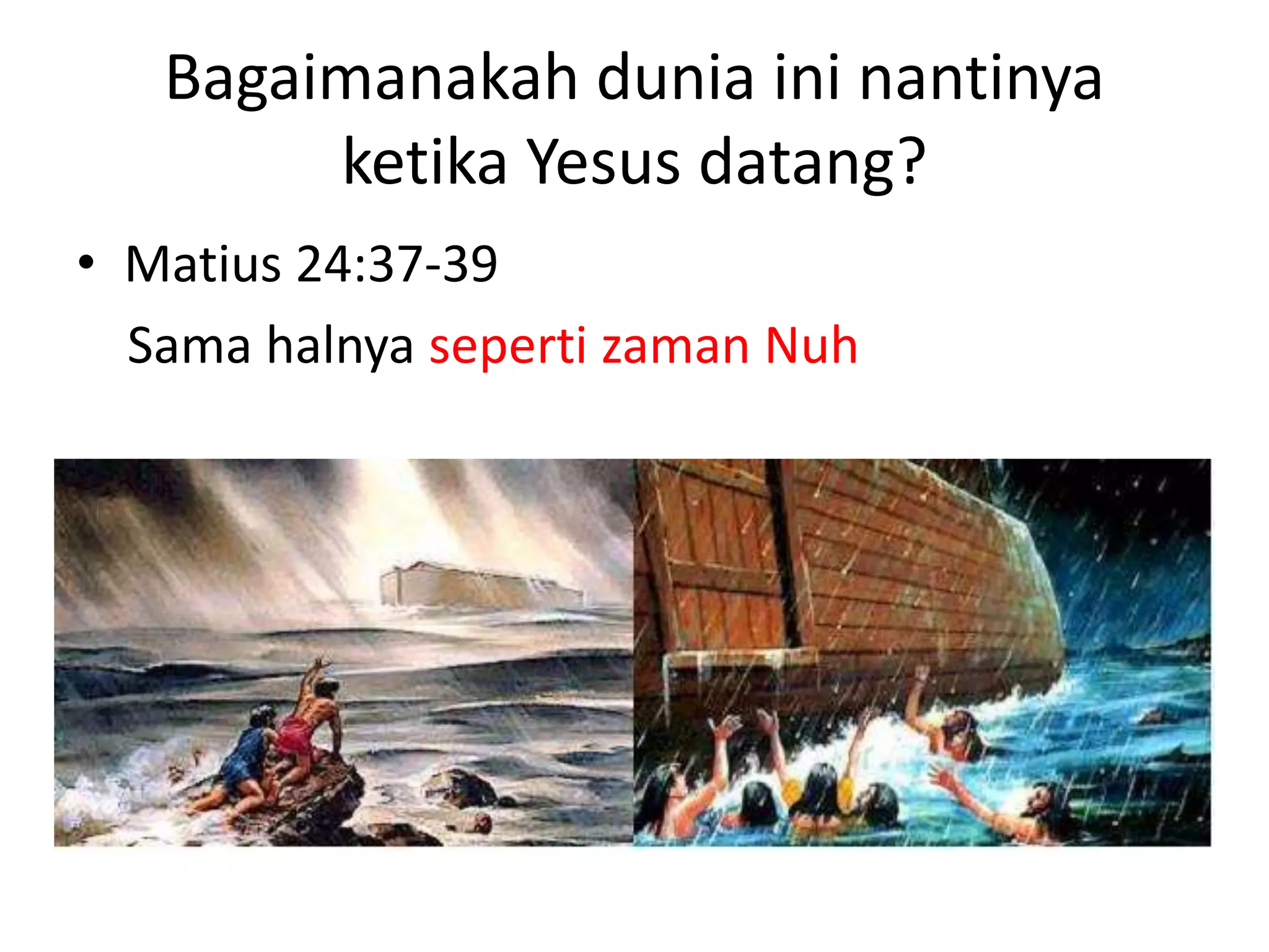 Khotbah kedatangan yesus ke 2 dan ke 3 26 oktober 2018 | PPTX
