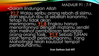 Khotbah mazmur 91 | PDF