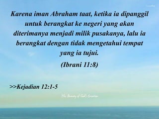 Memandang Allah yang JanjiNya teguh | PPTX