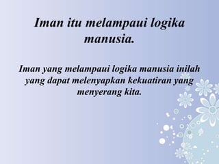 Memandang Allah yang JanjiNya teguh | PPTX