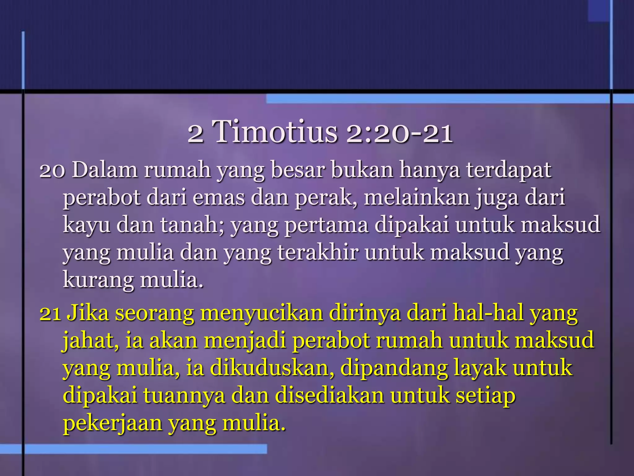 Khotbah Rohani Pdt. Dr. Sagala Menjadi Perabot yang Mulia.pptx