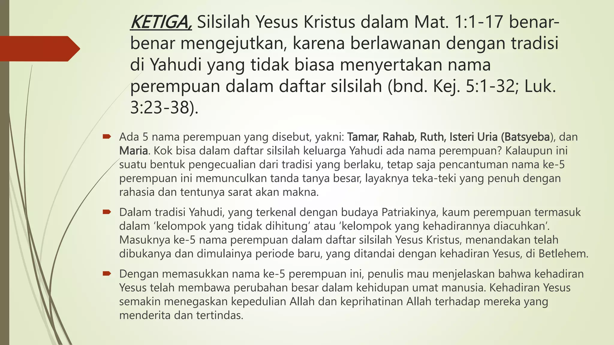 Khotbah Rohani Pdt. Dr. R.W. Sagala Yesuslah Jawaban- Matius 1 1-17.pptx