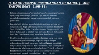 Khotbah Rohani Pdt. Dr. R.W. Sagala Yesuslah Jawaban- Matius 1 1-17.pptx