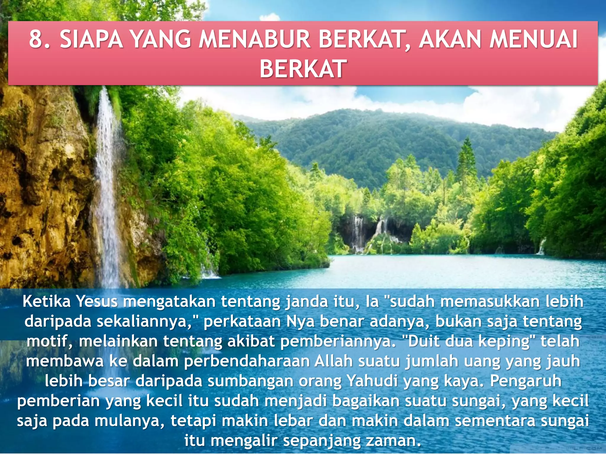 Khotbah Rohani Persembahan Janda Miskin | PPTX