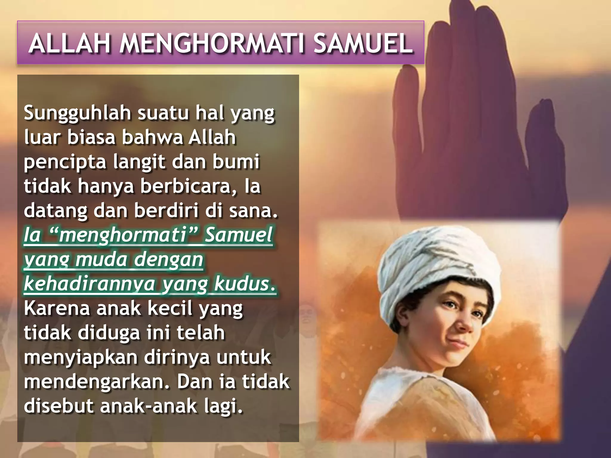 Khotbah rohani samuel pemimpin yang membawa perubahan | PPTX