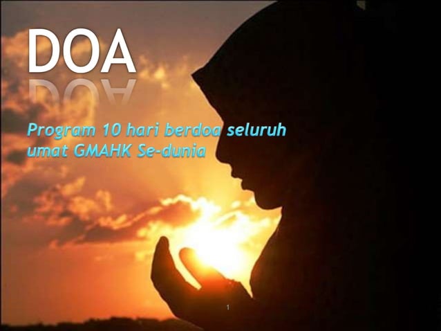 Khotbah Rohani tentang Doa dari Kutipan-kutipan Roh Nubuat Condensed New.pptx