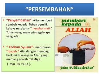 Khotbah tentang persembahan. | PPTX