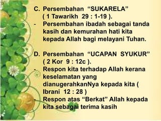 Khotbah tentang persembahan. | PPTX