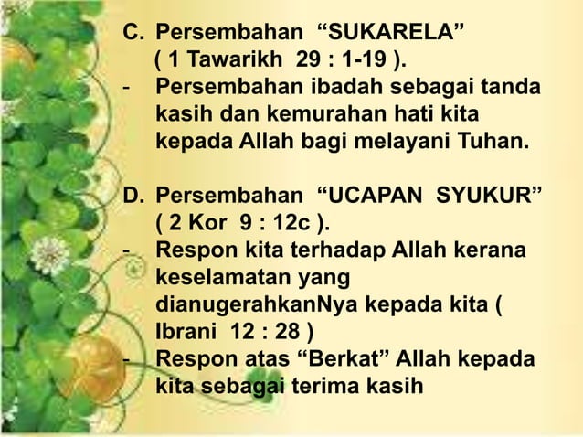 Khotbah tentang persembahan. | PPTX