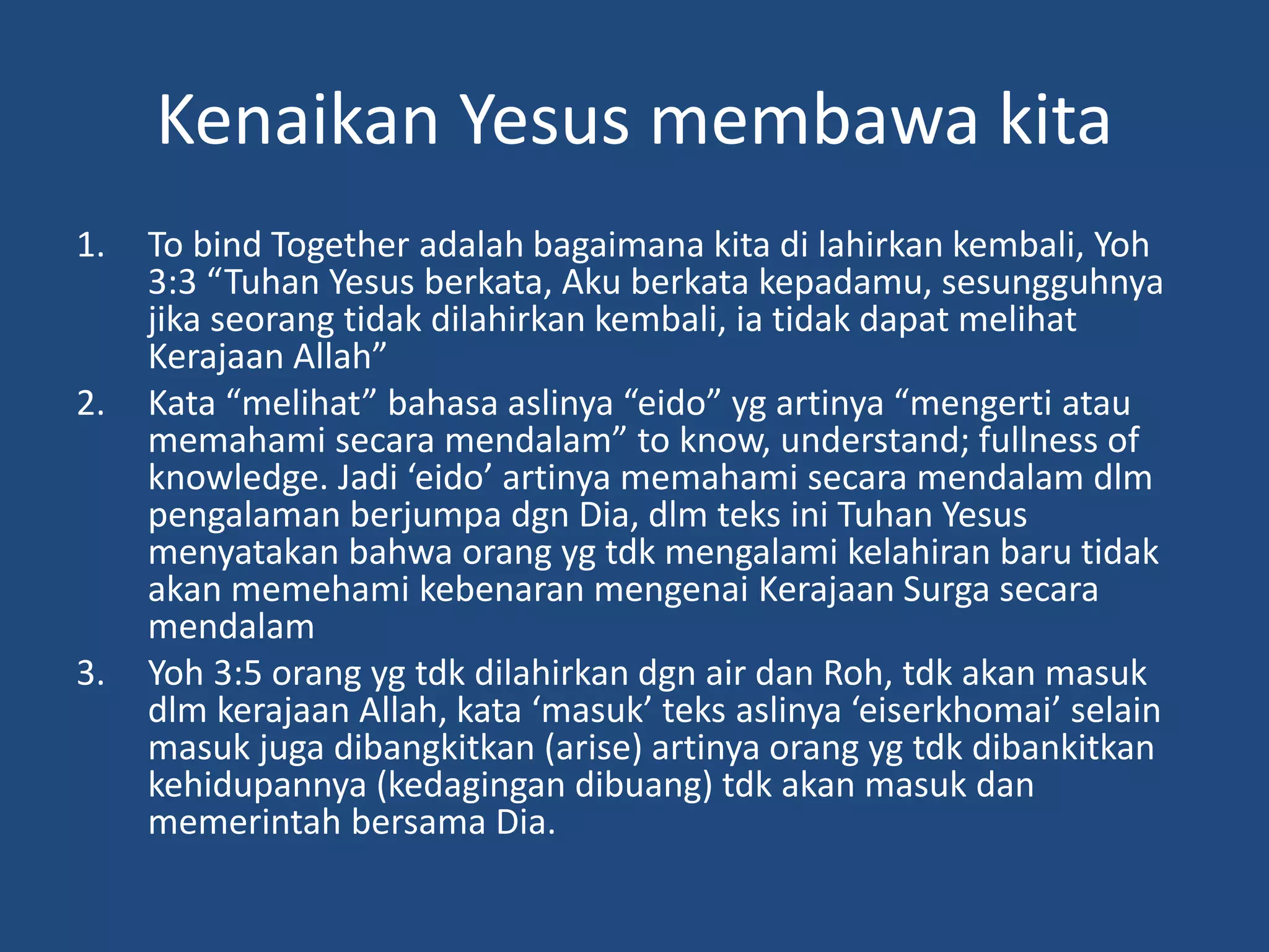 Khotbah to bind together | PPTX