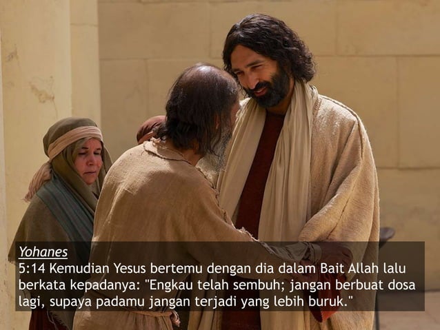 Kotbah YESUS & Orang Lumpuh di bethesda. | PPT