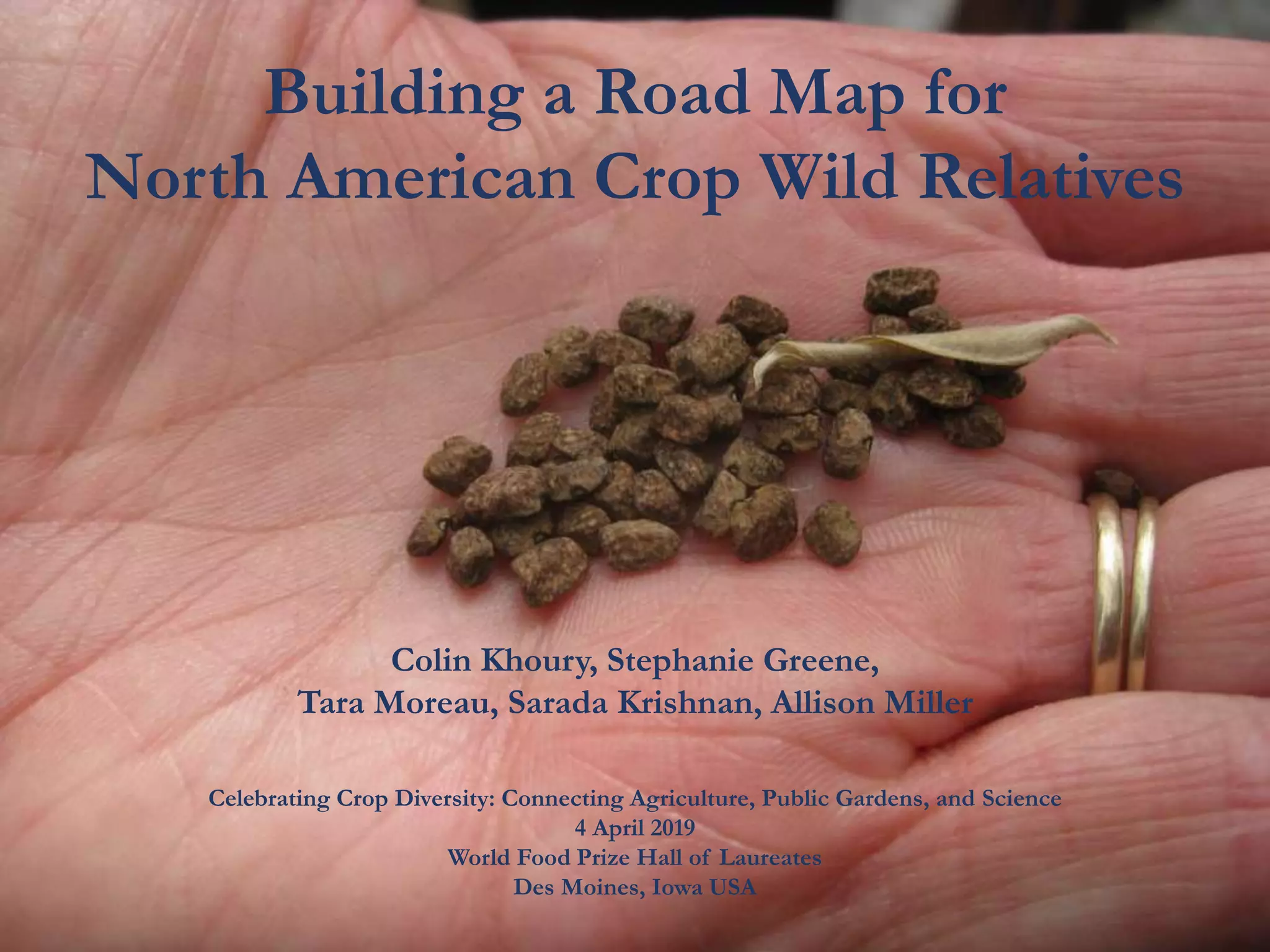 Building a Road Map for North American Crop Wild Relatives | PPTX