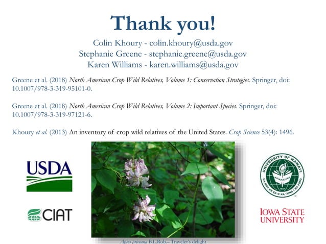 Conservation and Use of the North American Plant Cornucopia: The Way ...