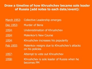 Khrushchevs Rise | PPT