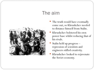 Khrushchevs Secret Speech | PPT