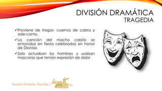 Origen y evolución de la dramática. | PPT