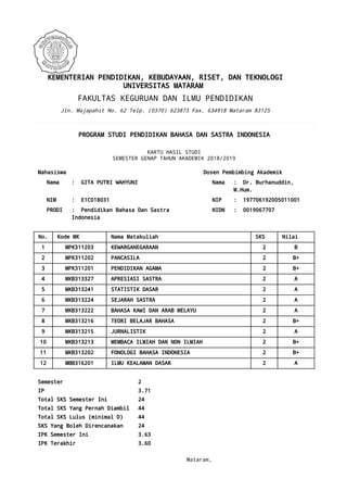 khs semester 1 sampai 6.pdf123EFNDSKJHUH | PDF