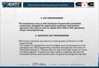 CNC Training Center Timisoara | PPT