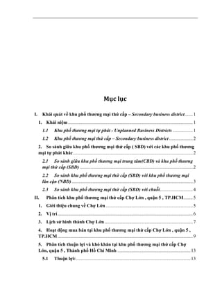 Khu phố thương mại thứ cấp secondary business district | PDF