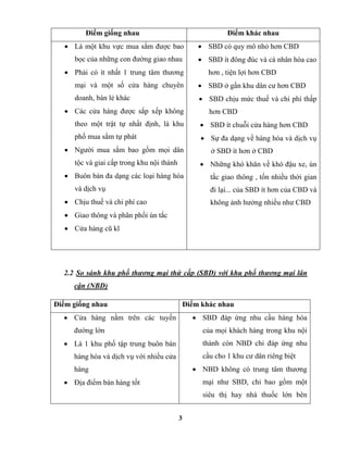 Khu phố thương mại thứ cấp secondary business district | PDF