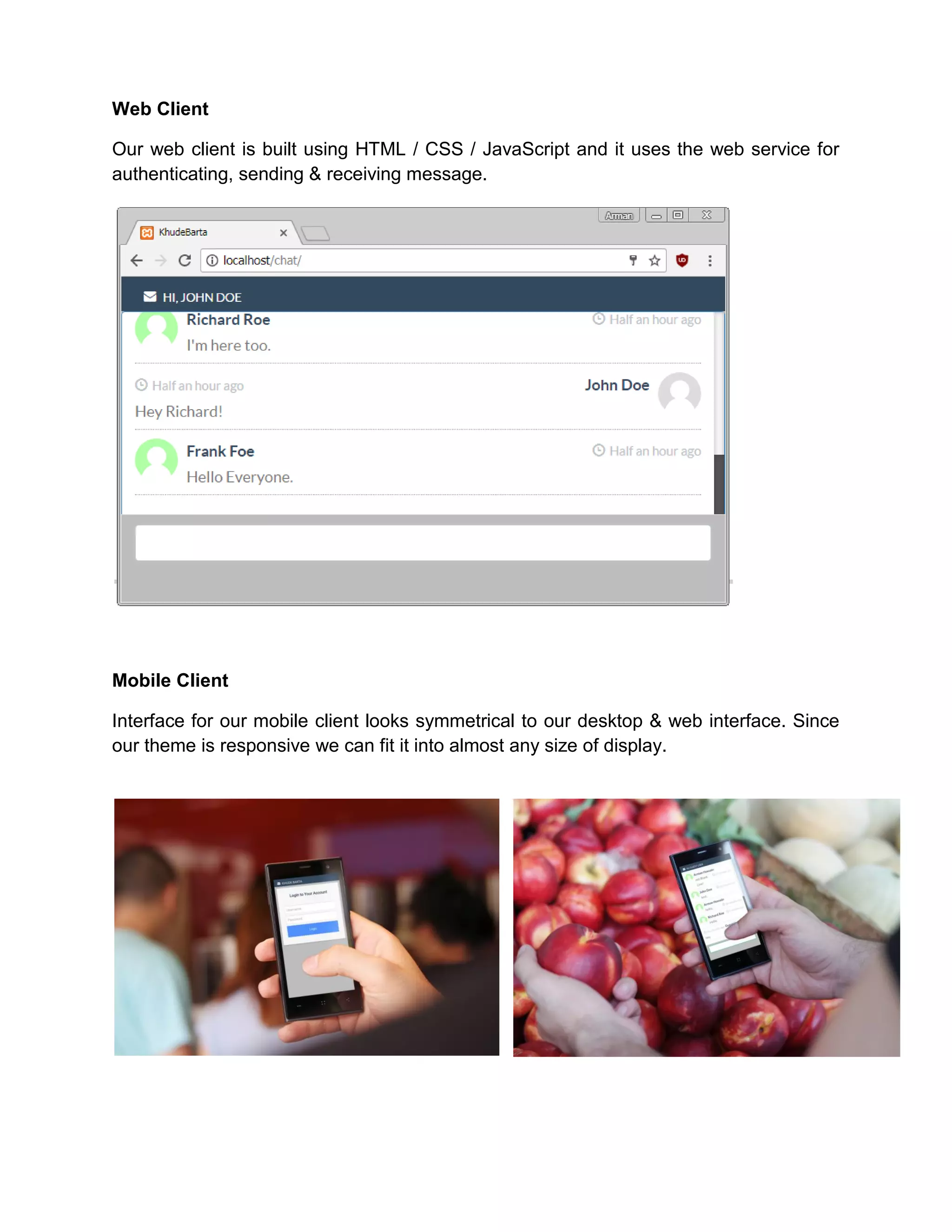 Khude Barta - Online Messaging Application | PDF
