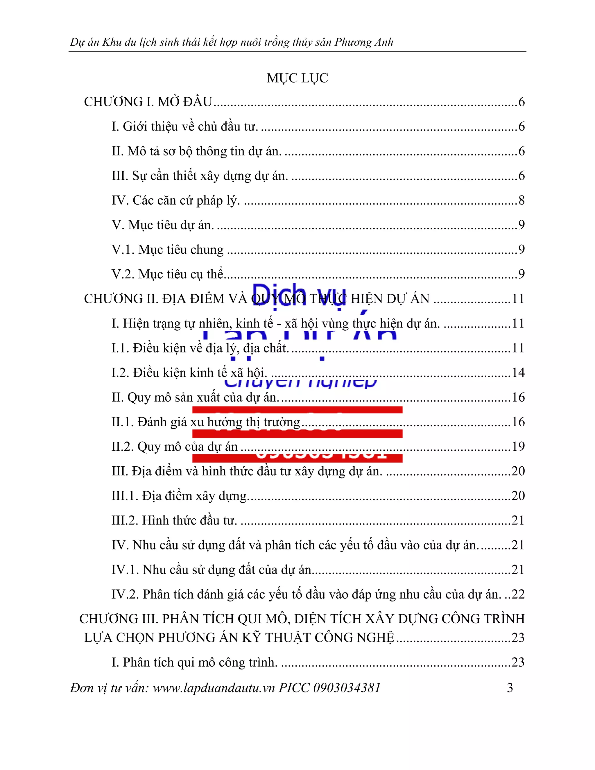 Khu du lịch sinh thái Phương Anh tỉnh Đồng Nai - PICC - www.lapduandautu.vn 0903034381 | PDF