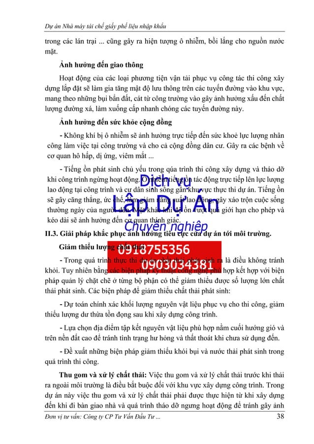 Khu du lịch sinh thái Phương Anh tỉnh Đồng Nai - PICC - www.lapduandautu.vn 0903034381 | PDF