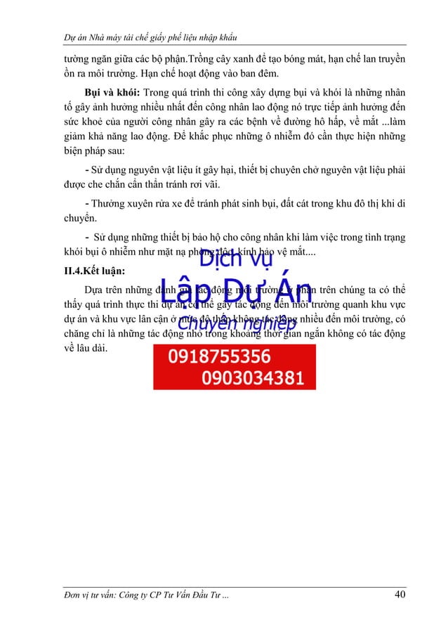Khu du lịch sinh thái Phương Anh tỉnh Đồng Nai - PICC - www.lapduandautu.vn 0903034381 | PDF