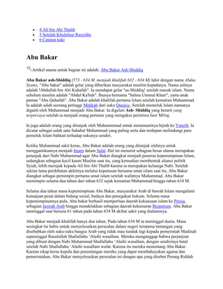 Khulafaur rasyidin | DOCX