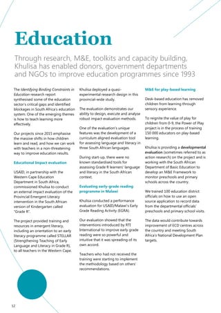 Khulisa management services report 2015 17 | PDF