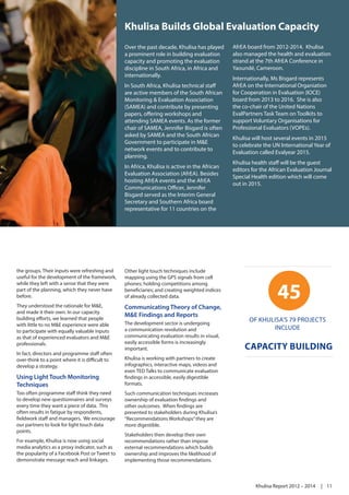 Khulisa Management Services 2012-2014 report | PDF