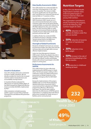 Khulisa Management Services 2012-2014 report | PDF