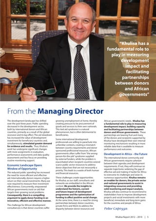 Khulisa Management Services 2012-2014 report | PDF