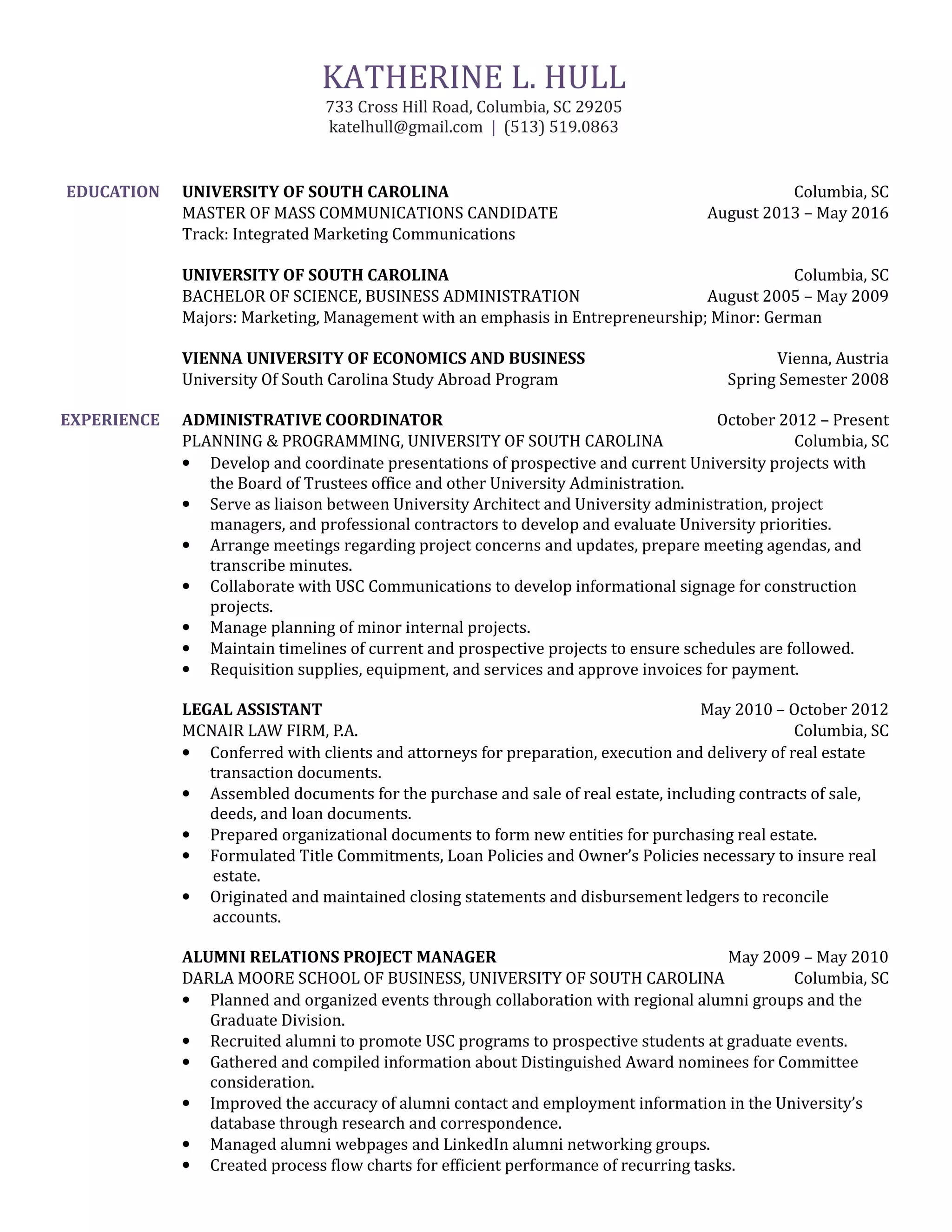 Katie Hull Resume | PDF