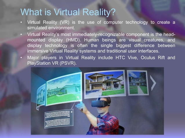 VIRTUAL REALITY (VR) ppt | PPTX