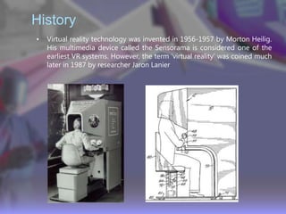VIRTUAL REALITY (VR) ppt | PPTX