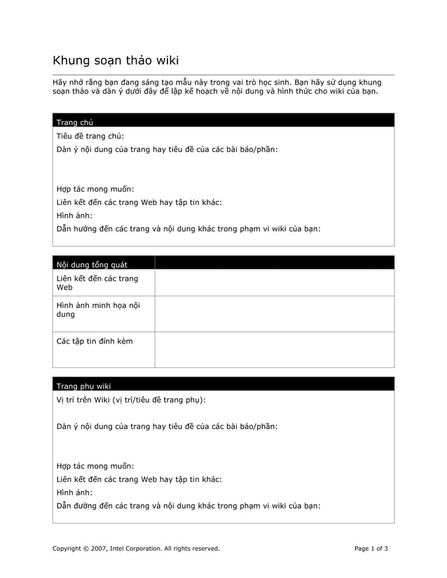 Khung soạn thảo wiki | PDF