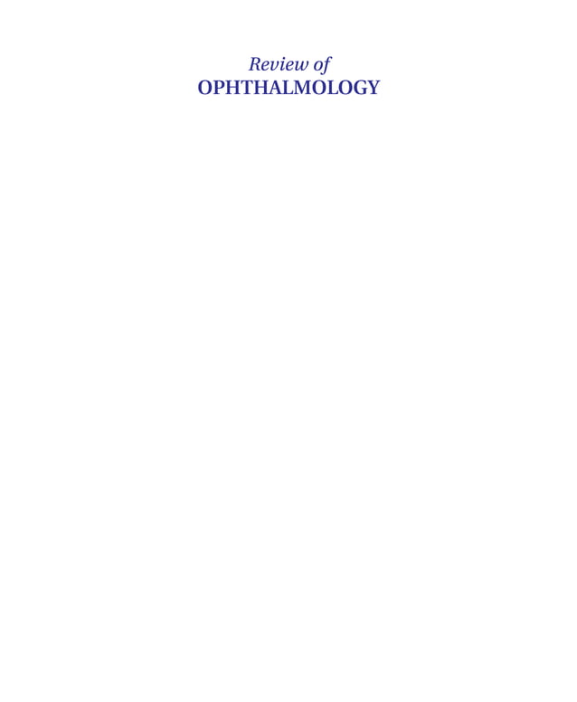 Khurana Review of Ophthalmology 2015.pdf | Eye and Vision Conditions | Diseases and Conditions