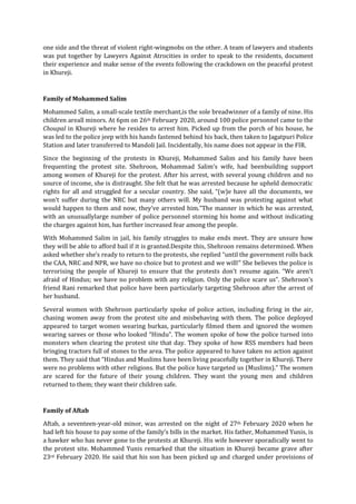 Khureji crackdown fact finding report | PDF