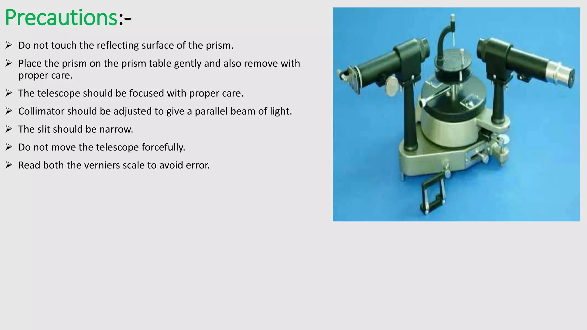 dispersive power of prism | PPTX