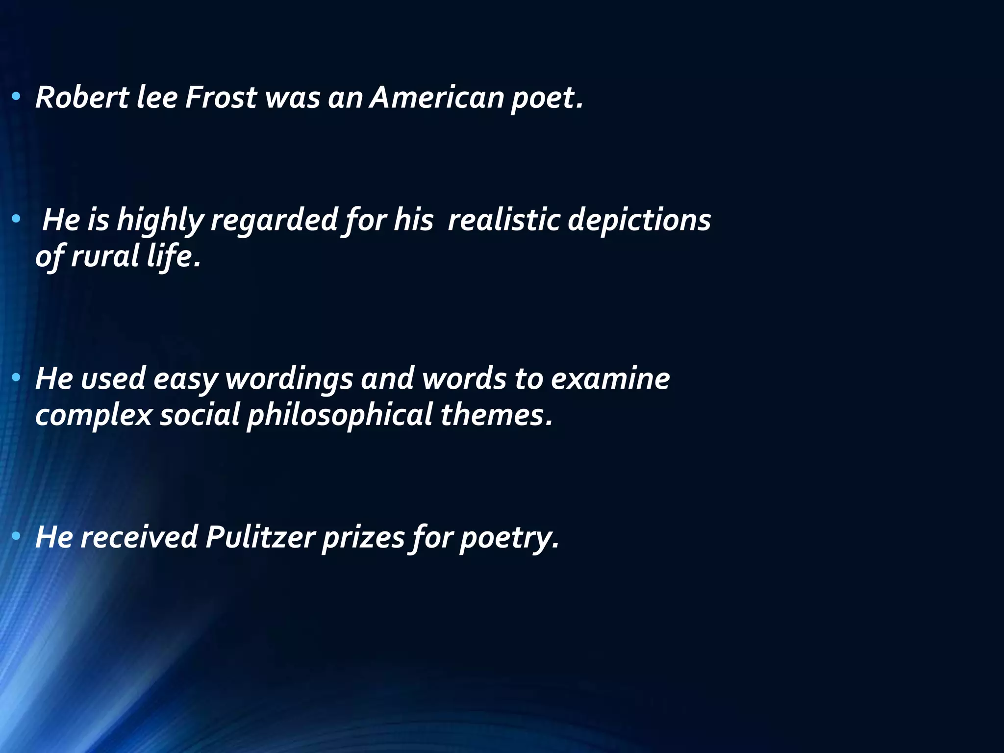 The Silken Tent By Robert Frost | PPTX