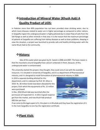 Khush aab mineral water project (1) (1) | DOCX