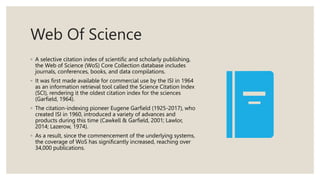 Web of science,Scopus,bibtex,latex | PPT